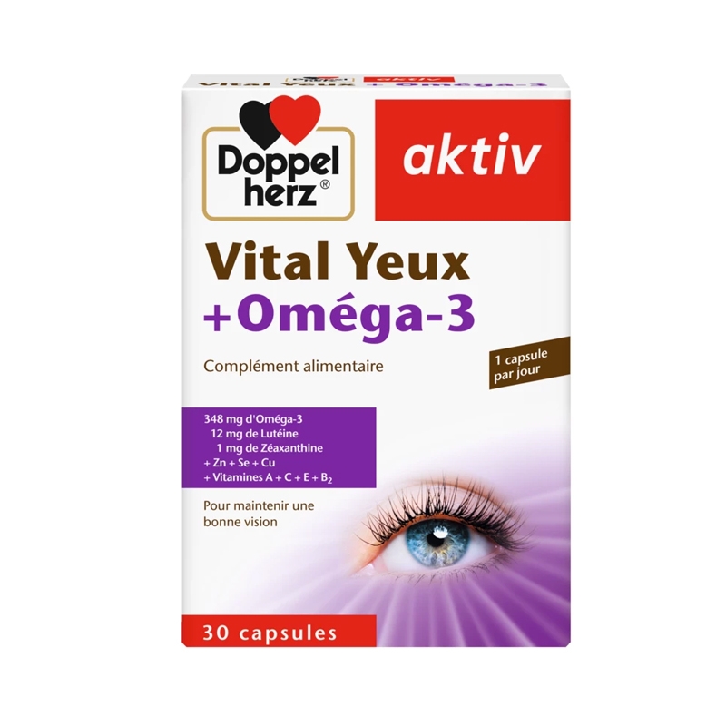 Aktiv Vital Yeux + Oméga-3 30 Capsules