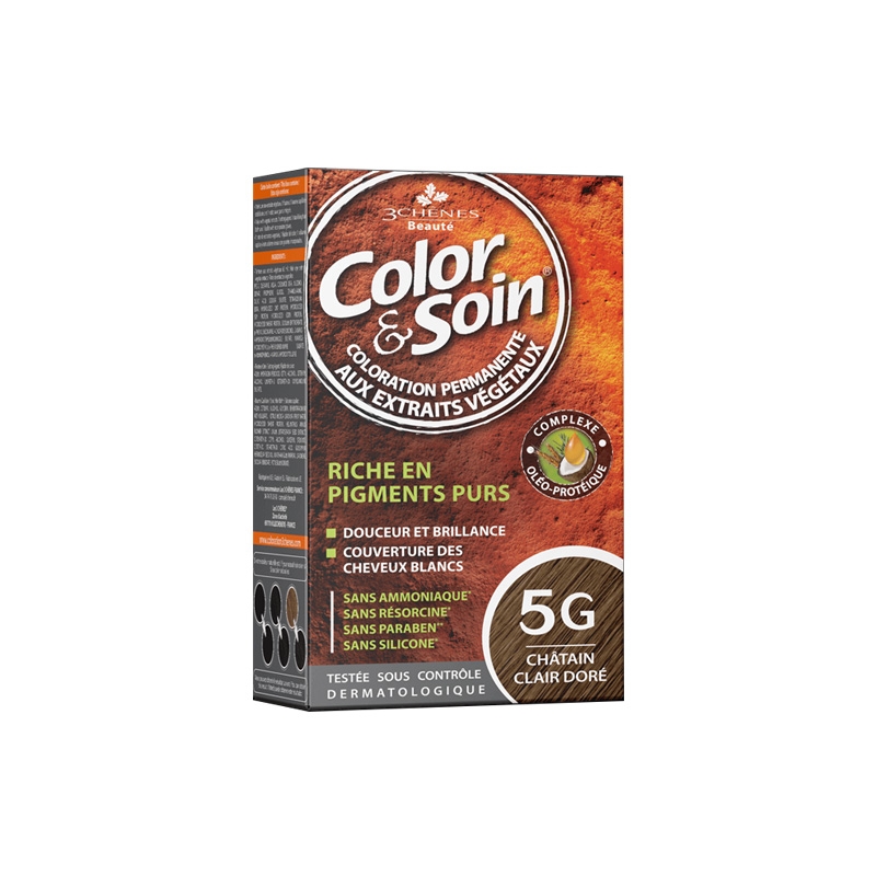 Color & Soin Colorations 5G - Châtain Clair Doré 135ml